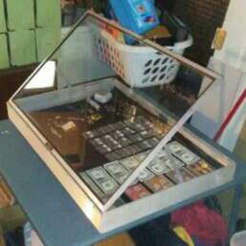 Portable AllState Case Aluminum & Herculite Tempered Glass Display ...