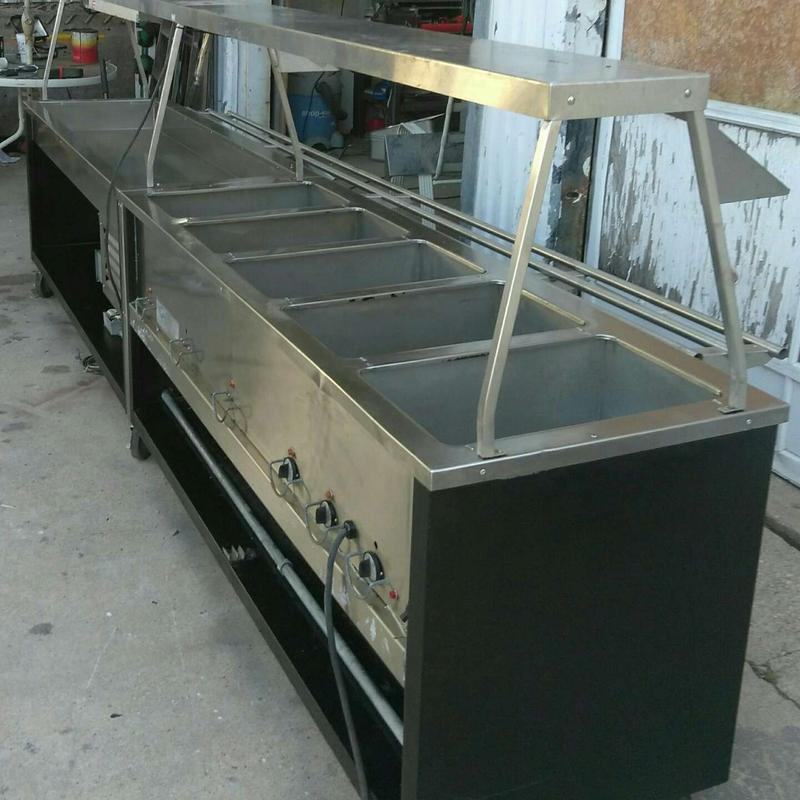 Combination buffet steam table/Salad Bar/ Cold food storage for sale in ...
