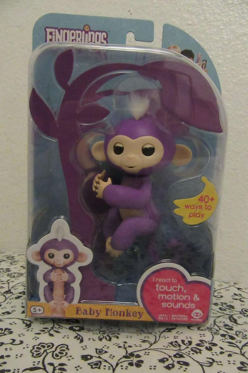 FINGERLINGS MIA PURPLE Baby Monkey Finger Pet WOWWEE 2017 FINGERLING ...