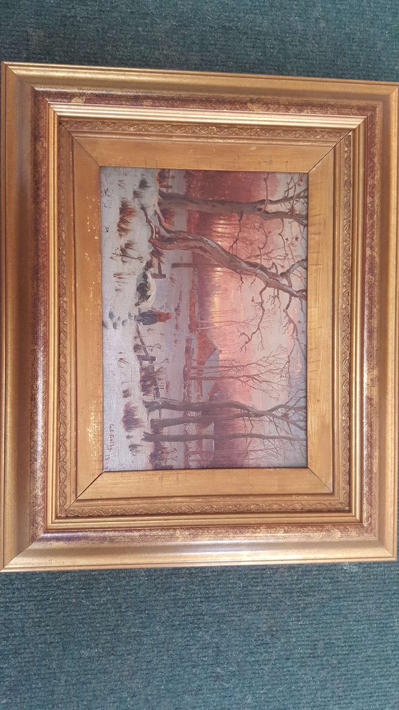 Antiques original oil painting by G E Colby made in 1885 for sale in ...