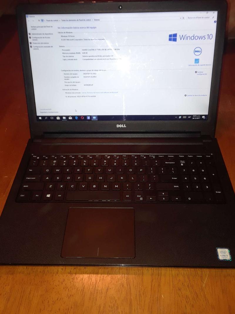 Laptop dell Mod. MFGYR2017 Procesador Intel Core i3, 6 Gb. Memoria RAM ...
