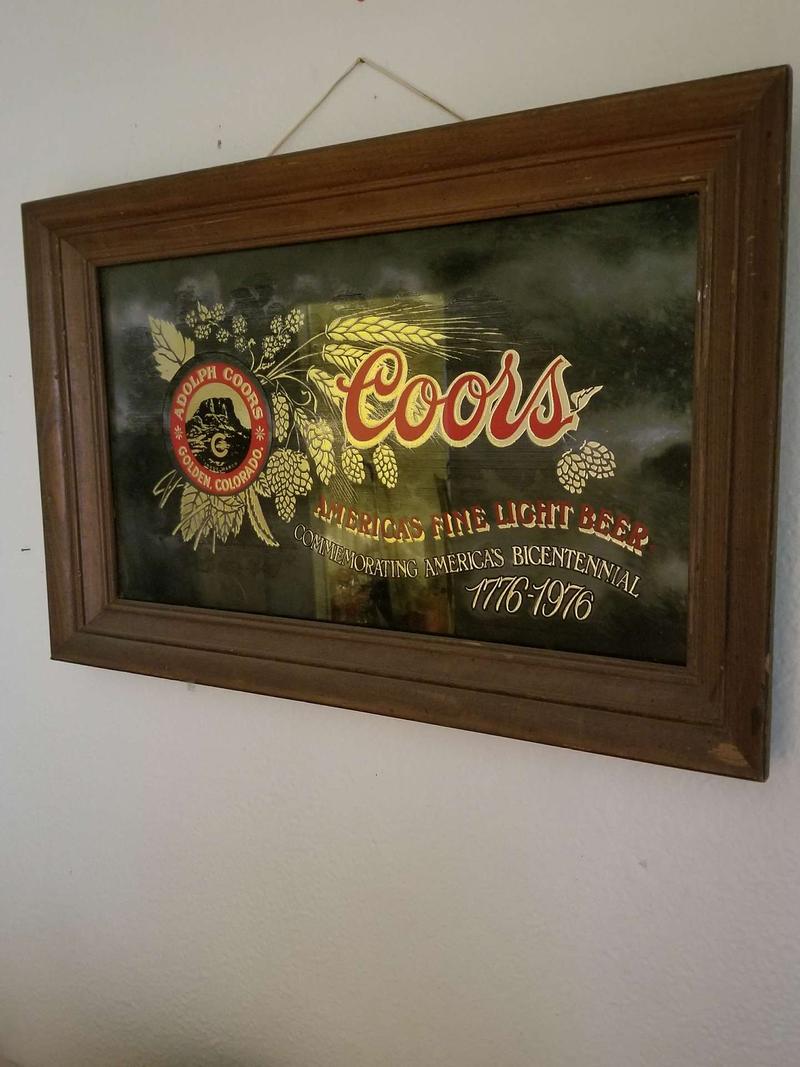 Coors bicentennial mirror 1776-1976 *rare* for sale in Royse City, TX ...