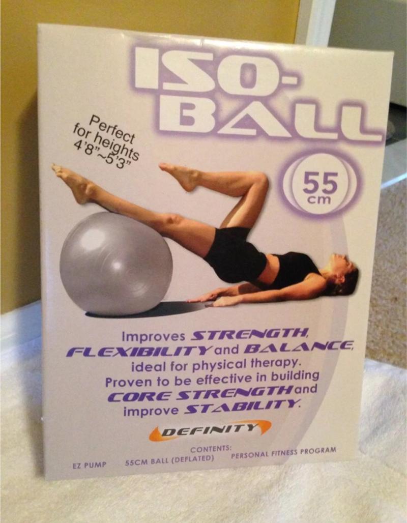 DEFINITY ISO-BALL PEARL 55cm Improves strength, flexibility and balance ...