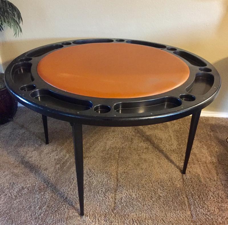 1940s Vintage Durham Line 48" Poker Card Table with sturdy, folding ...