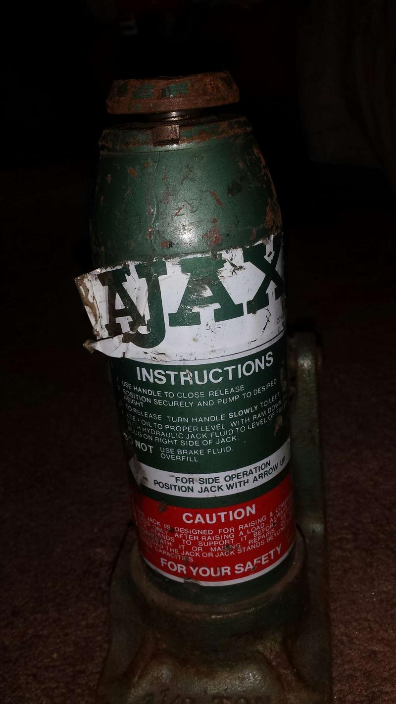 Vintage Walker #10 Bottle Jack Screw Hydraulic Jack J9 - 1 1/2 Ton for ...