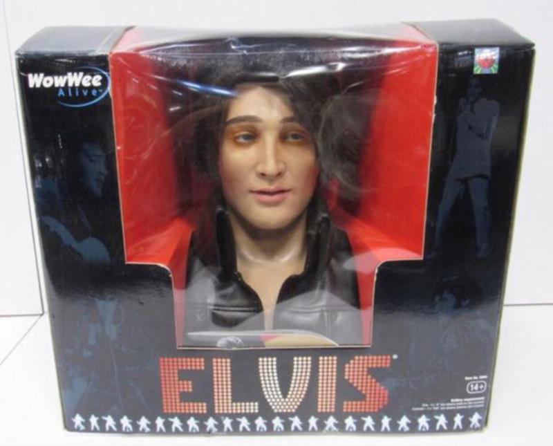 Elvis Presley WowWee Alive Animated Animatronic Talking Bust for sale ...