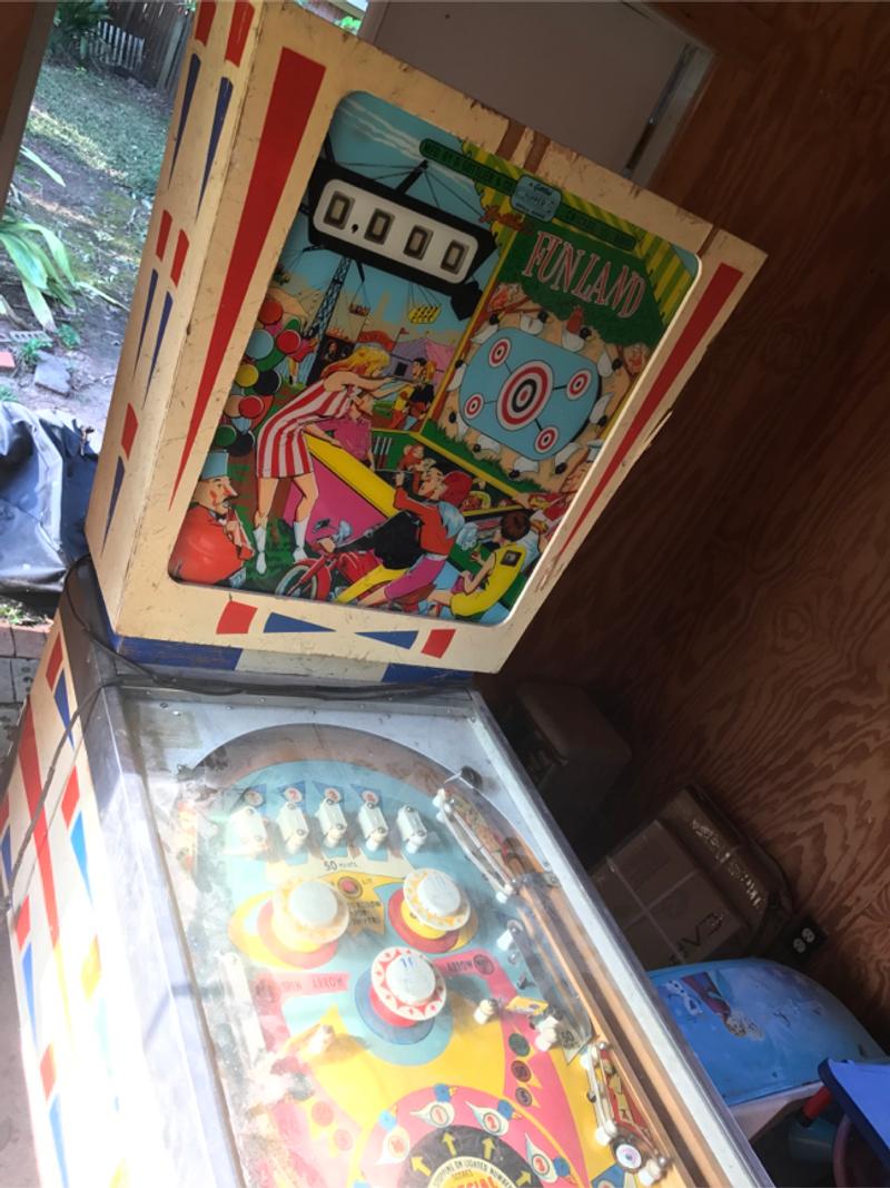 1968 Funland Pinball Machine (As shown in the 2007 Movie Picture JAMES ...