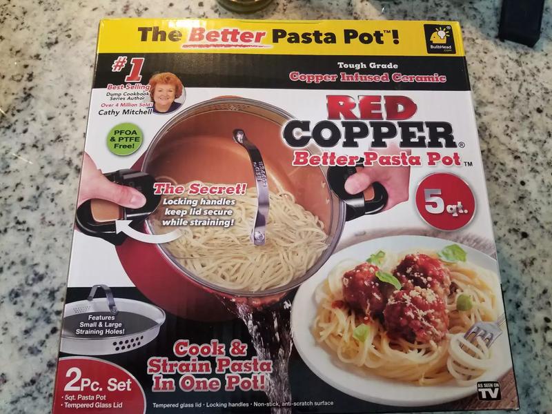 New Copper Red Large 5 Qt Better Pasta Pot for sale in Dallas, TX ...