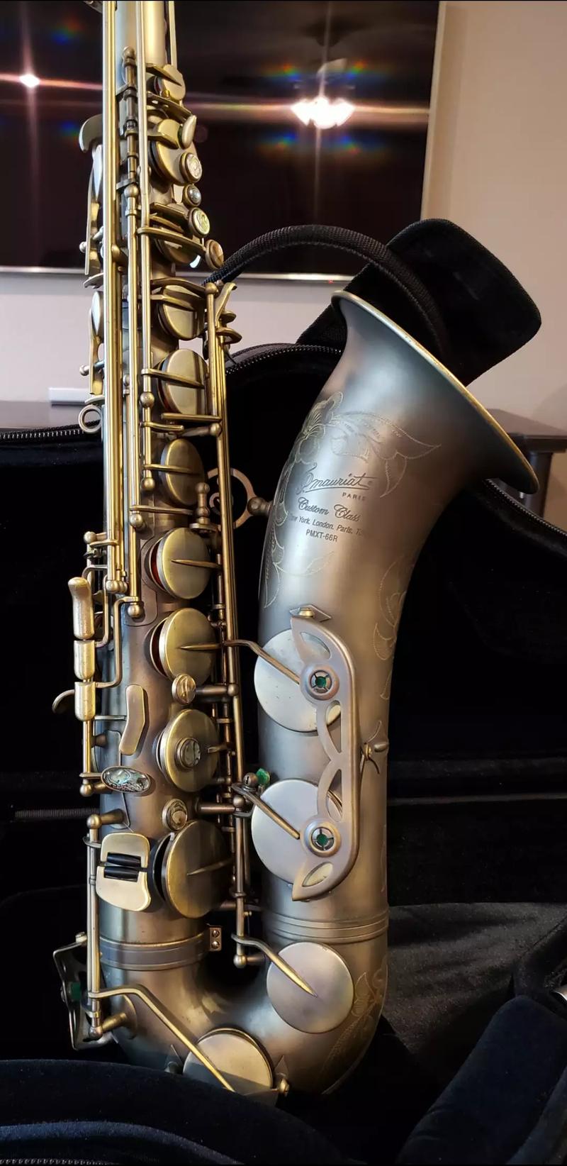 P. MAURIAT CUSTOM CLASS PMXT-66R PROFESSIONAL TENOR SAXOPHONE DARK ...