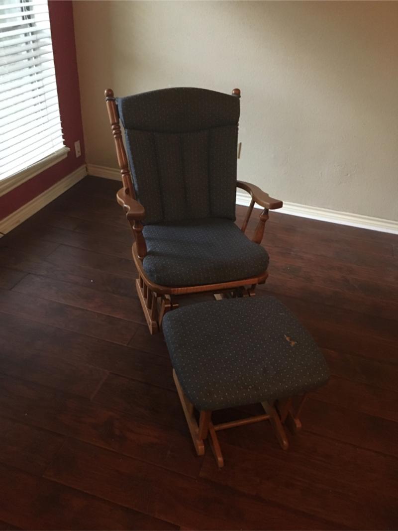 Rocking chair and matching foot stool for sale in Katy, TX - 5miles ...