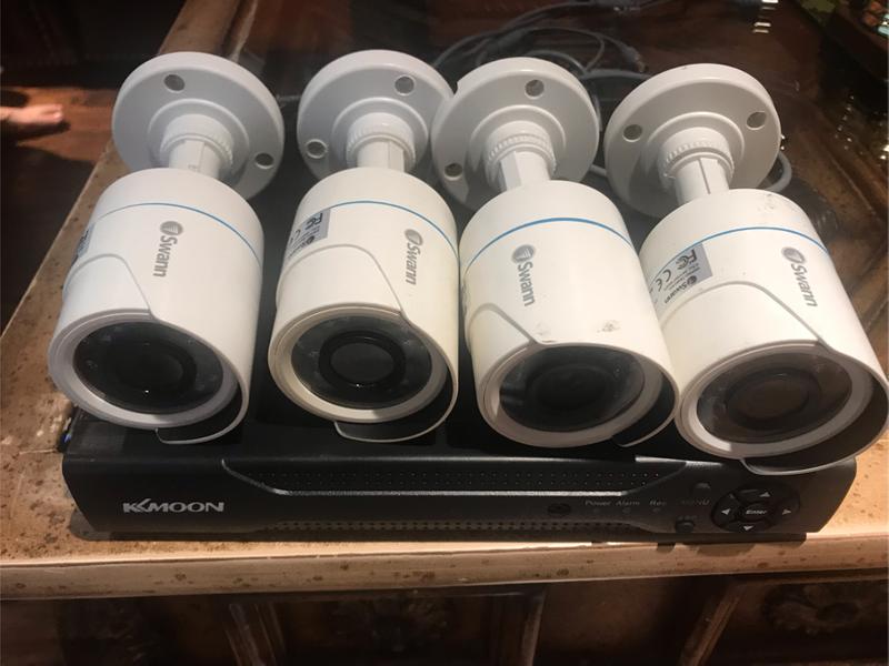 Swann 720p HD security cameras, Kmoon 8 channel 1080p Surveillance ...