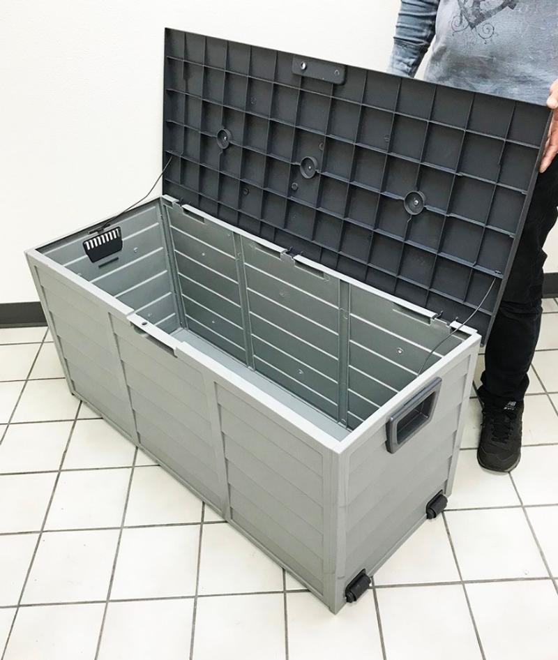 New $45 each Plastic Storage Box 70 Gallon Outdoor Durable Plastic Shed ...