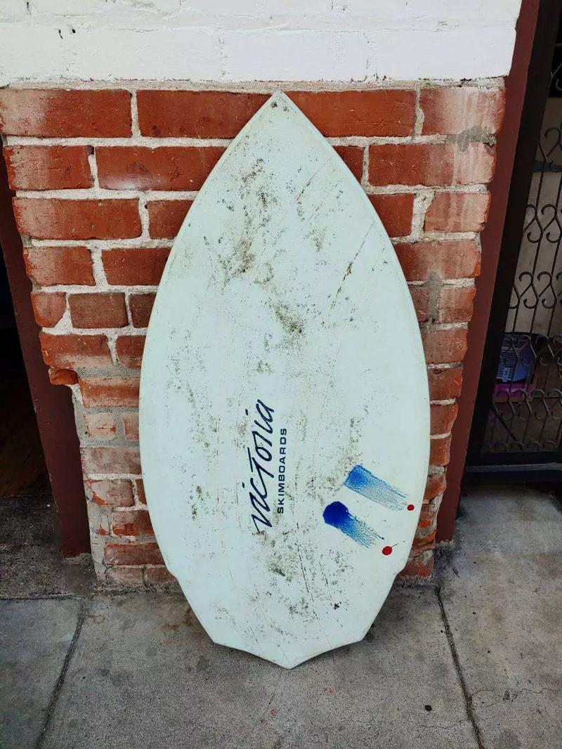 Victoria skimboards vintage 1980s fiberglass plywood surfboard surfing ...