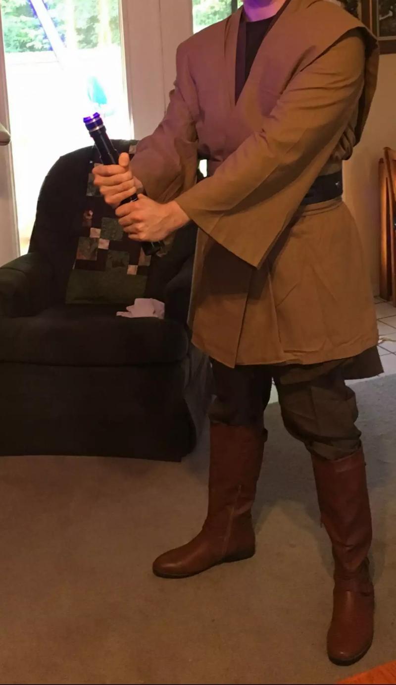 Complete men's size large Jedi costume (Cloak, boots U.S. Men's 9 Women ...