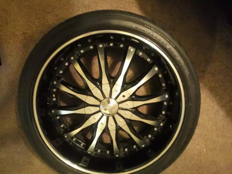 20 in d centi rims with all center caps an good tires 5 lug universal ...