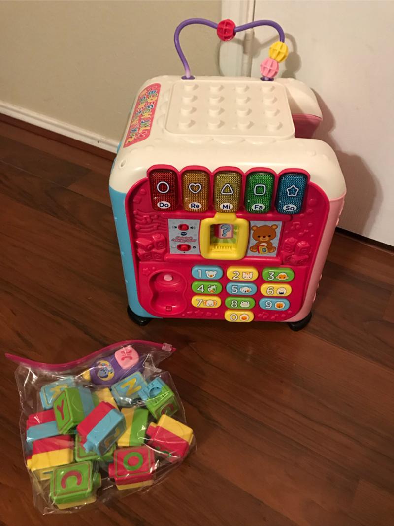 Vtech Alphabet Activity Cube, Pink for sale in Rockwall, TX - 5miles ...