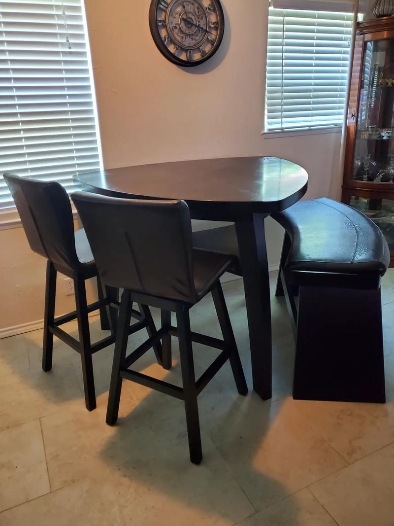 Triangle counter height dining set. Retail new $950. Must sell below ...
