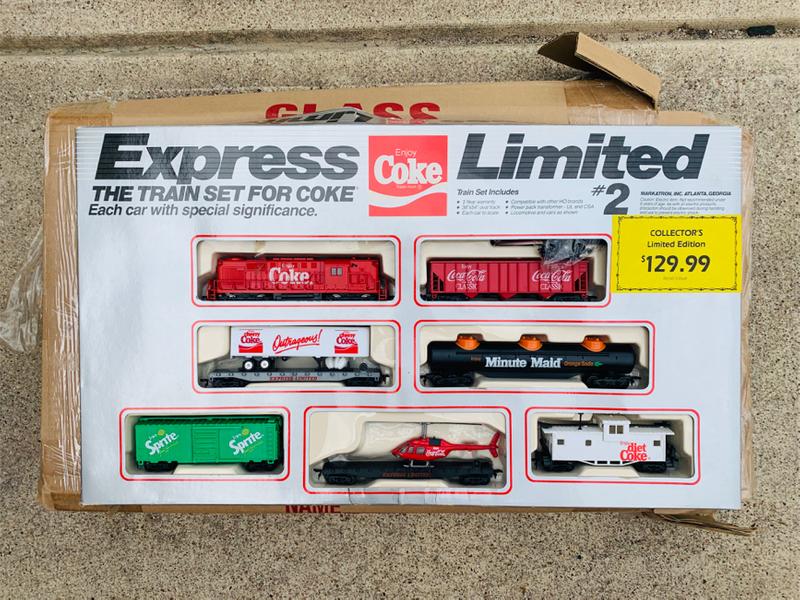 Brand new in box Coke Express Limited # 2 Train Set Coca Cola Train Set ...