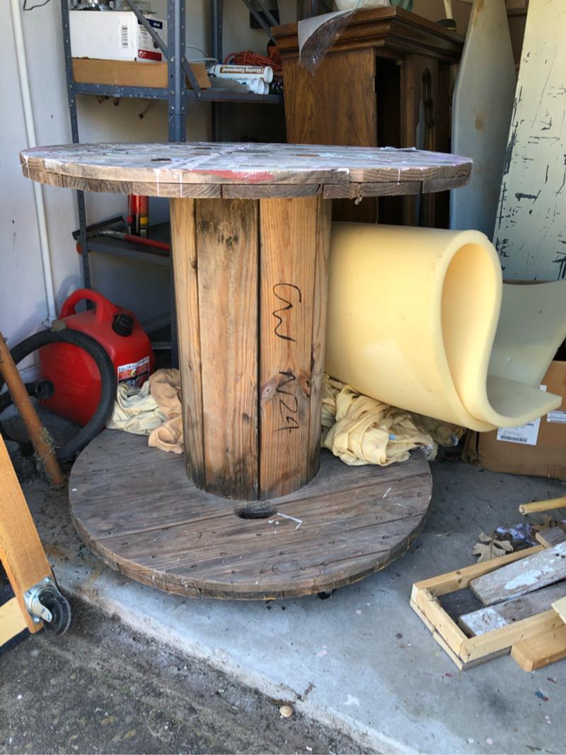 Large wooden spool on wheels for sale in Mesquite, TX - 5miles: Buy and ...