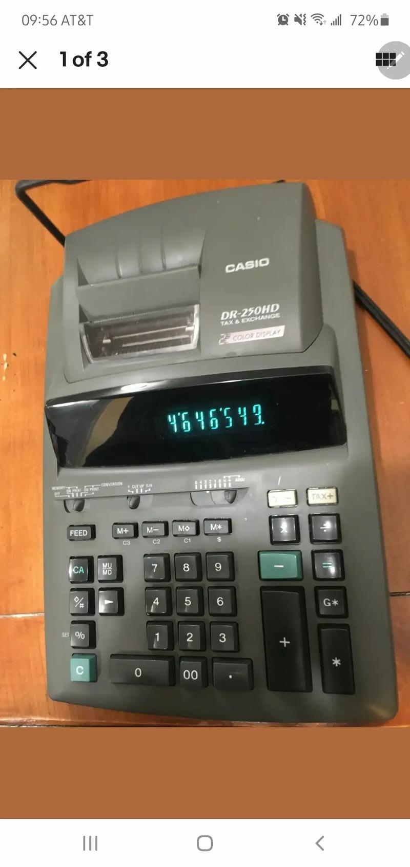 Casio 10 key DR-250HD calculator for sale in Pasadena, TX - 5miles: Buy ...