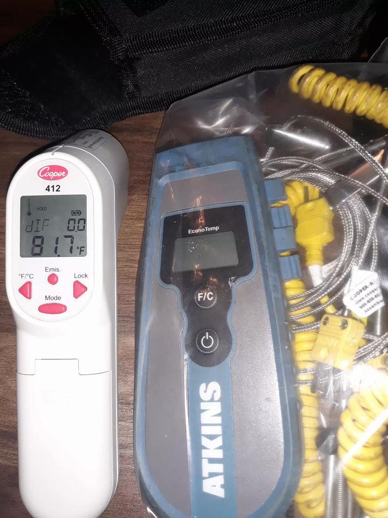 Cooper temp gun with probe atkins temp meter and probes all like new ...