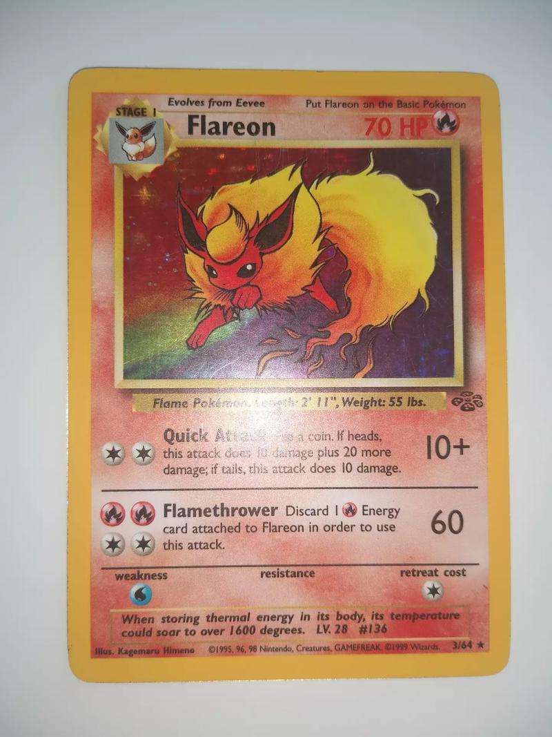 1995 Flareon Holographic Jungle Set Pokemon Card for sale in Chino, CA ...