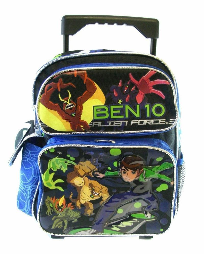 Ben 10 Alien Force Small 12 inches Rolling Backpack - Kid Licensed ...