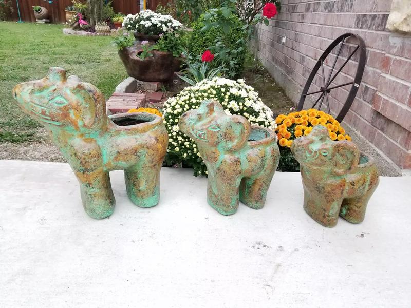 Elephant Clay Pots Set (Planters) for sale in Wylie, TX - 5miles: Buy ...