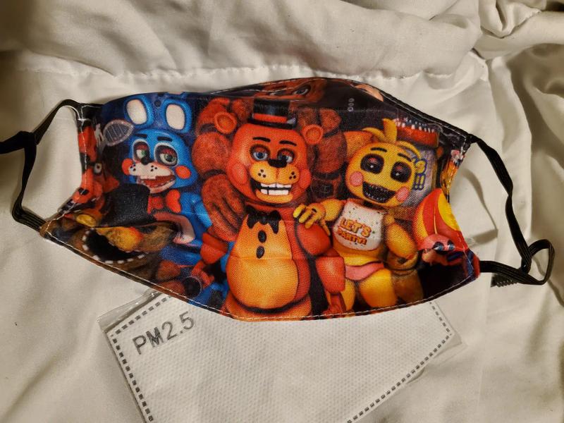 New Five Nights at Freddy's adjustable face mask with 2 filters for ...