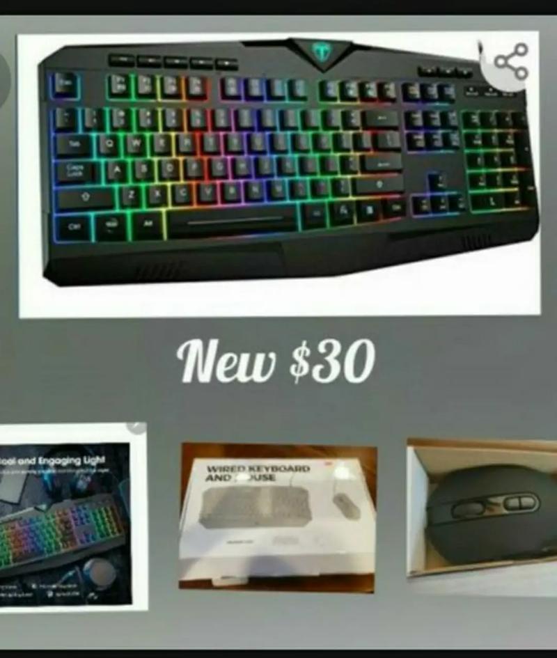 PICTEK RGB Gaming Keyboard USB Wired Keyboard, Crater Architecture ...