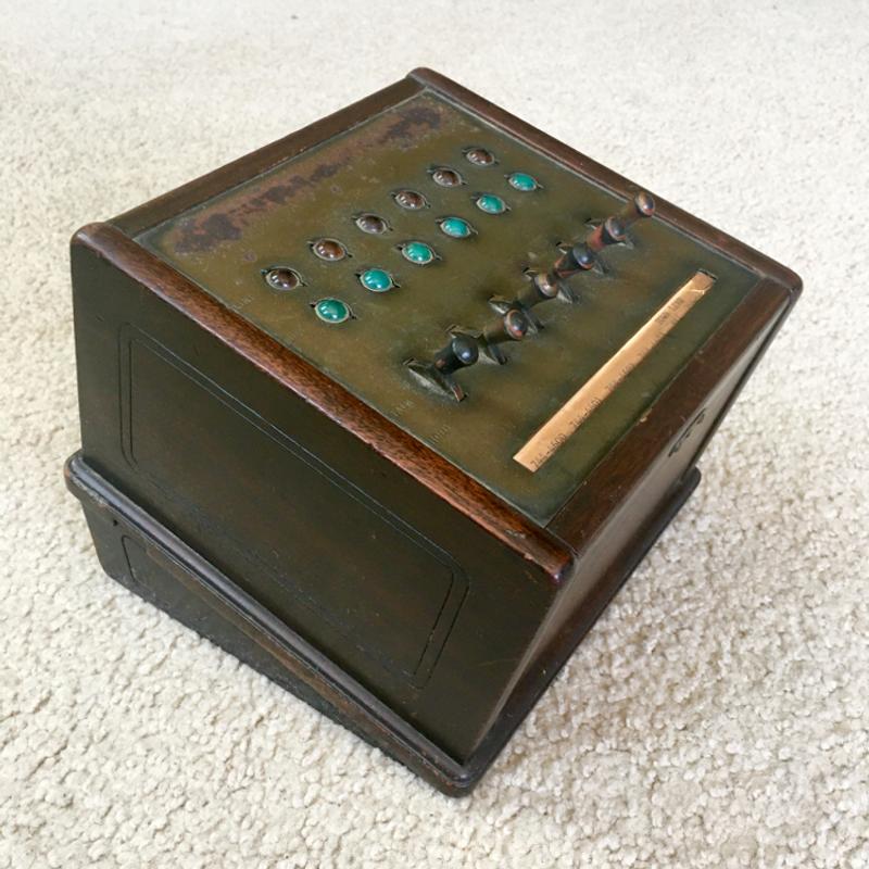 Vintage 1940s Telephone Switch Box in Wood Case - Town Line Switchboard ...