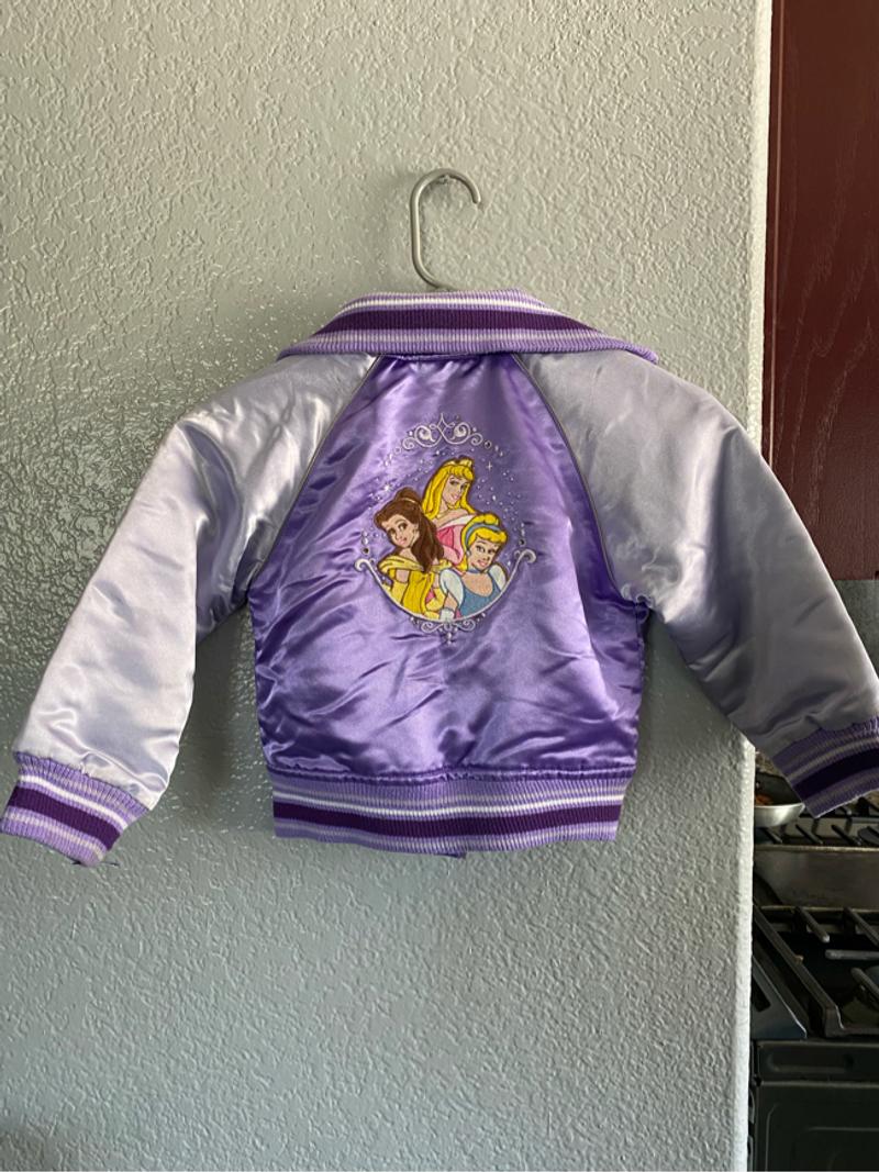 DISNEY STORE PRINCESS VARSITY JACKET BELLE AURORA CINDERELLA for sale ...