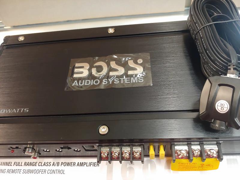 BOSS 1600 watts 2 channel built in crossover with bass control car ...
