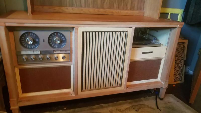 MCM Vintage Motorola Hi Fi Console Stereo with Record Player/For ...