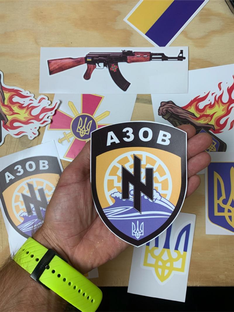 Azov Sticker Ukrainian Trident Sticker Army Decal for sale in Los ...