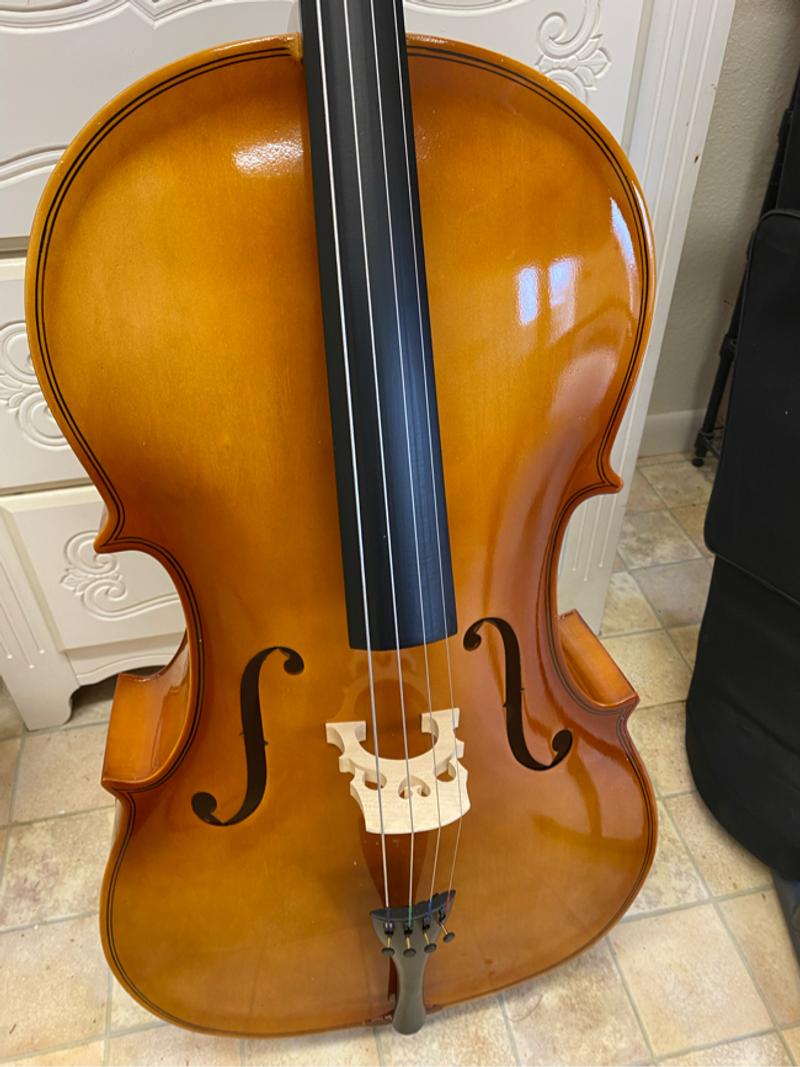 4/4 Full Size Cello with New Bow, Digital Tuner, Rosin, Case $350 Firm ...