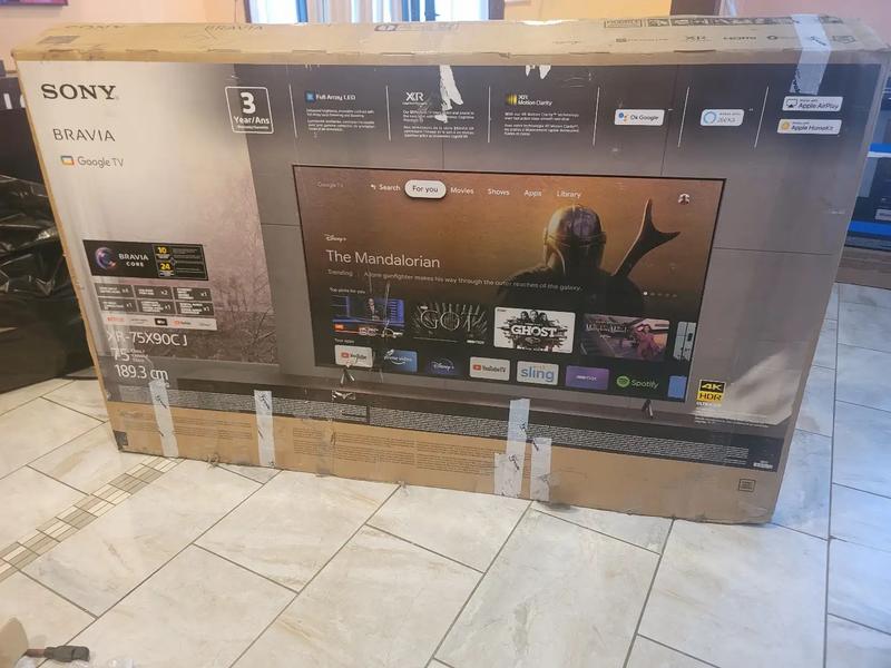 75" Sony Class BRAVIA XR X90J Series LED 4K UHD Smart Google TV Model ...