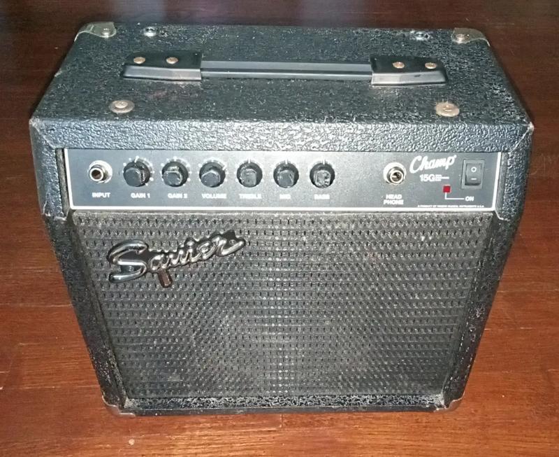 Squier Champ 15G Guitar Practice Amp Combo Fender 50th Anniversary 1996 ...