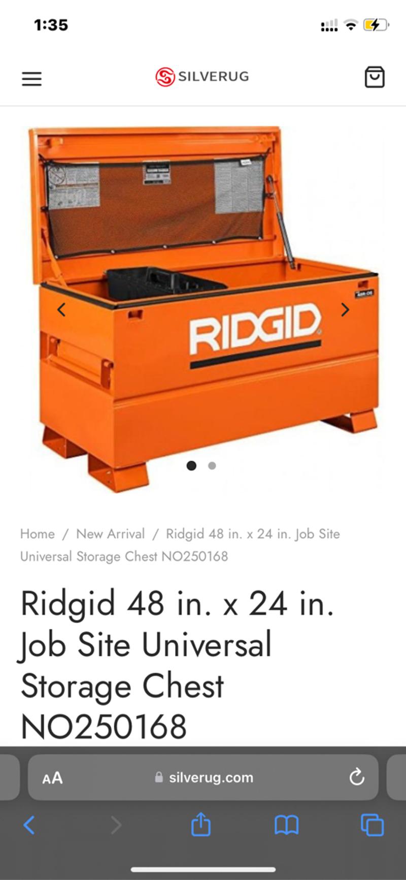 Rigid job box store
